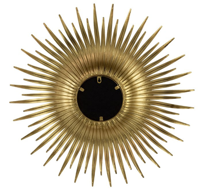 Round Gold Iron Sunburst Mirror – Merridian Home Furnishings