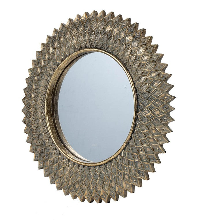 Gold Sunflower Mirror – Merridian Home Furnishings